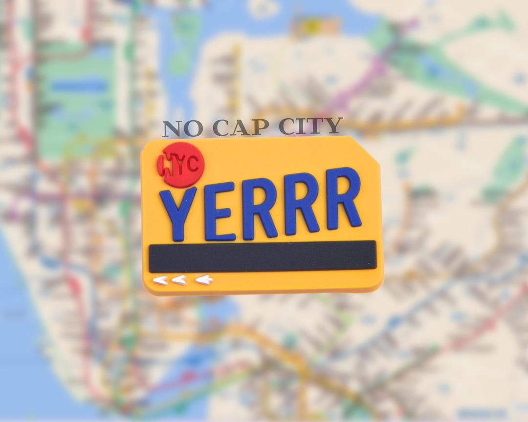 NYC Metrocard "yerrr" - Shoe Charm - Etsy