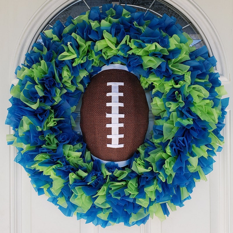Seahawks Door Wreath - Etsy