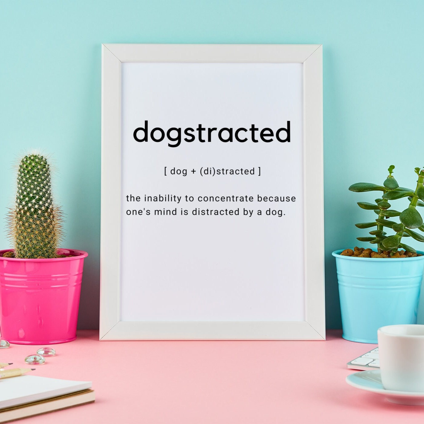 Dogstracted Printable Wall Art, Funny Printable Art, Funny Definition ...