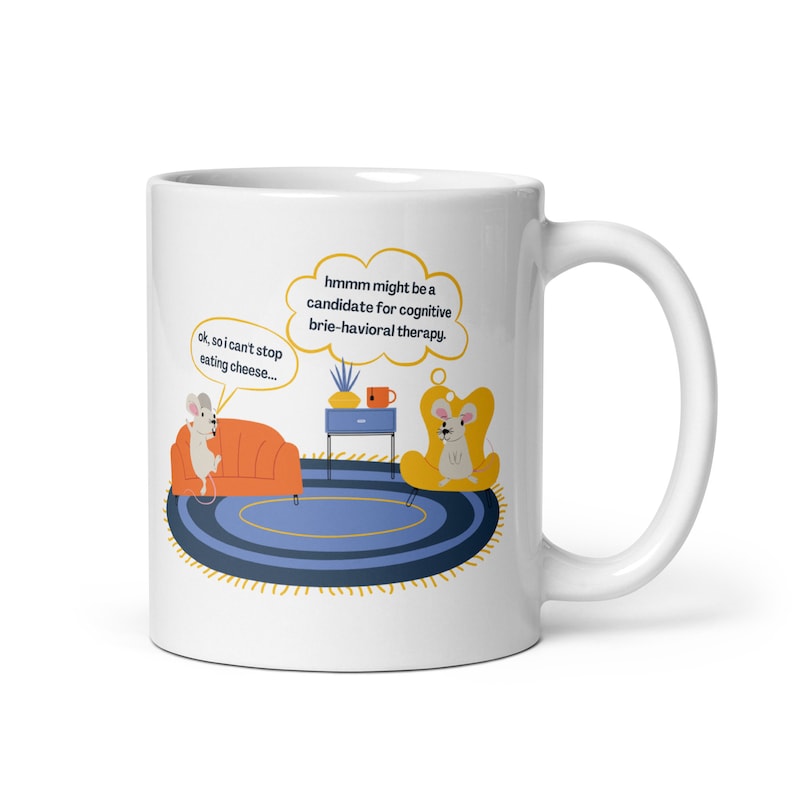 Funny Therapist Mug Psychiatrist Mug CBT Therapy Mug Mental - Etsy