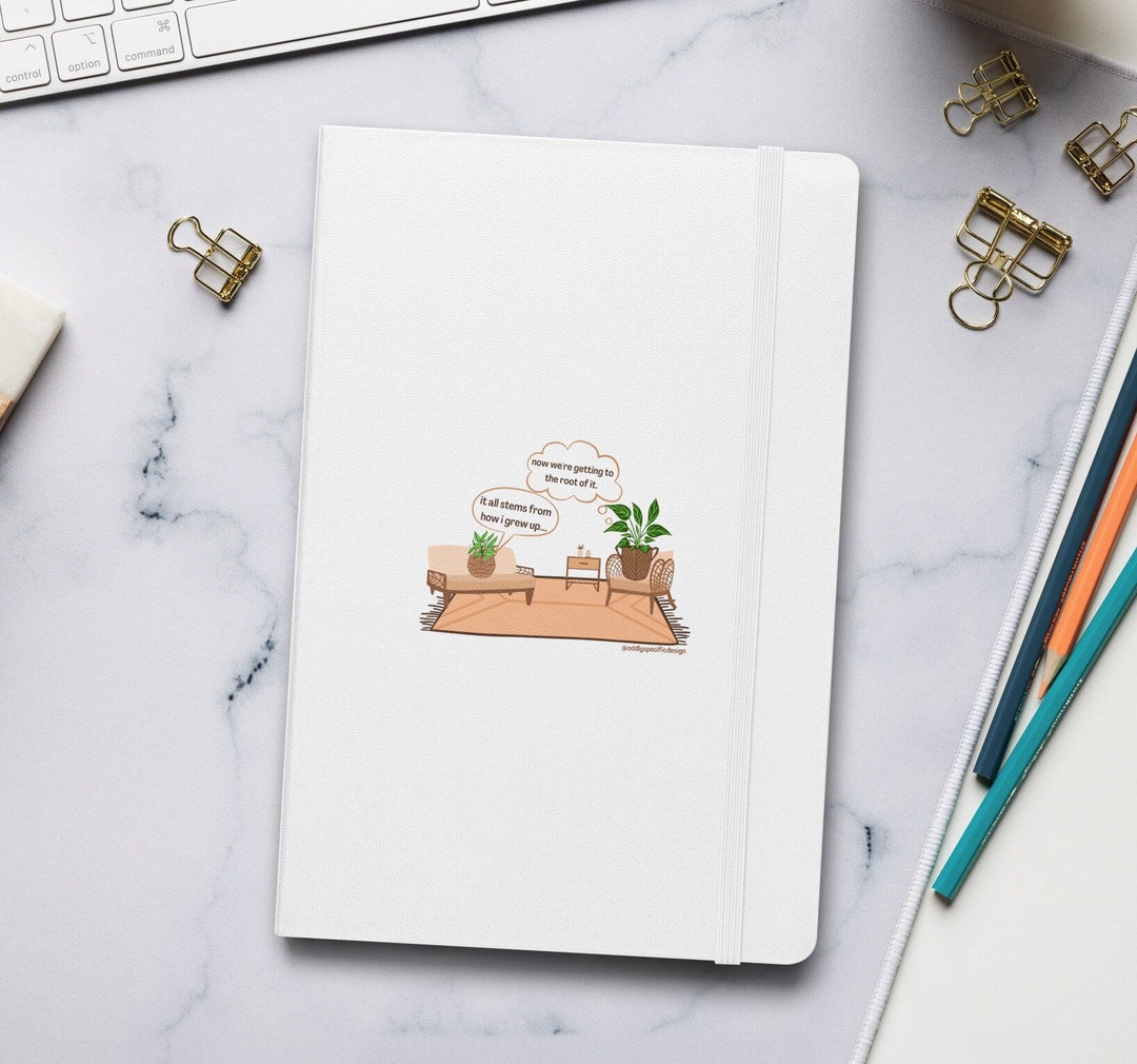 Funny Therapist Notebook, Therapist Gift, Hardcover Notebook, Mental ...