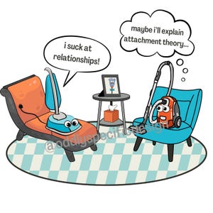Funny Attachment Theory Journal, Funny Therapist Gift, Mental Health ...
