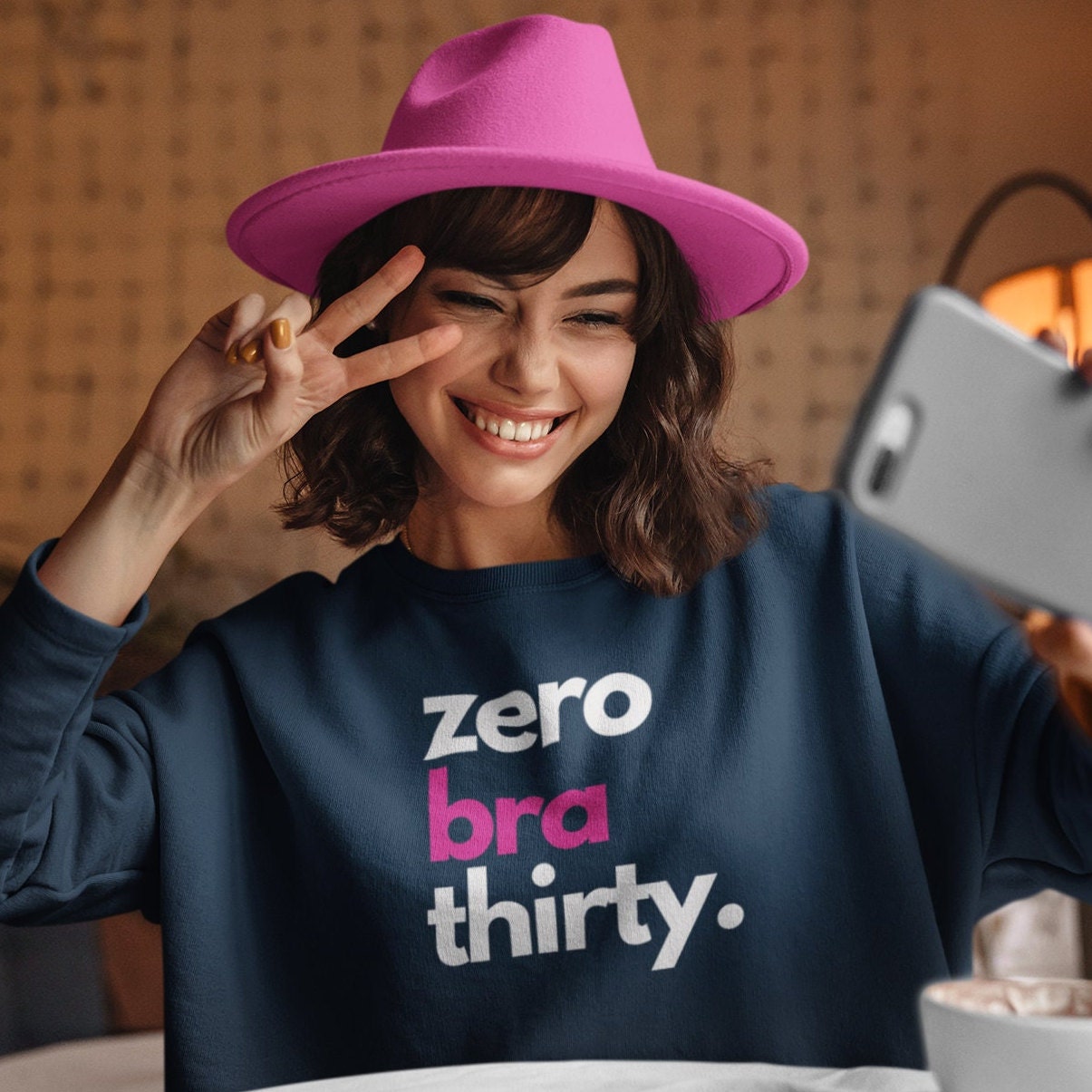 Zero Bra Thirty Crew Neck Sweatshirt No Bra Gifts for Her - Etsy