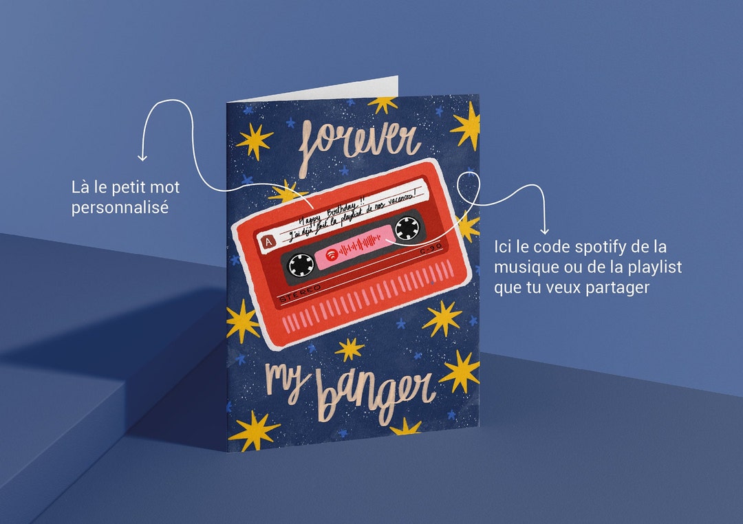 Personalized Spotify Cassette Card Customizable Music Card - Etsy