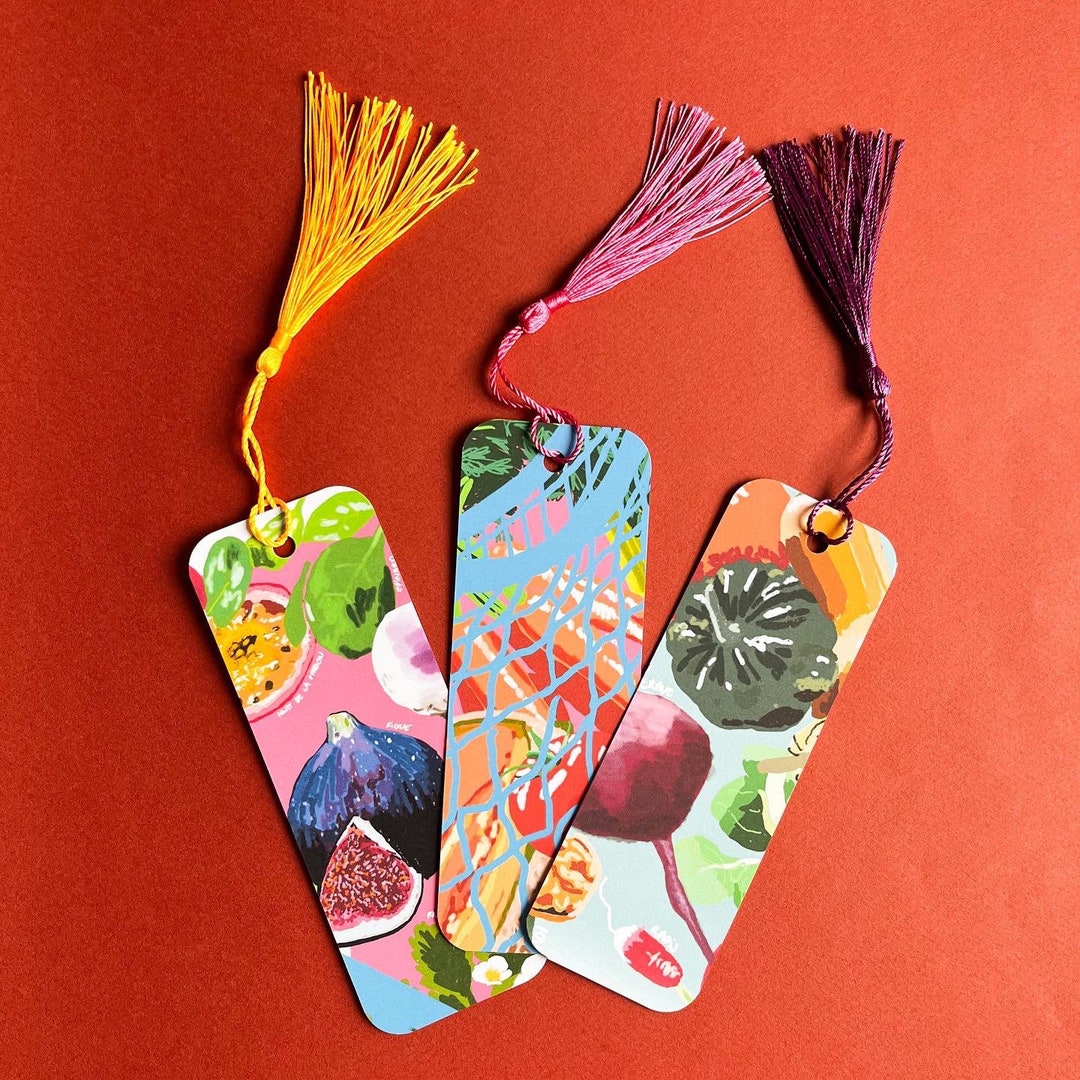 Pocket Bookmarks, Fruits and Vegetables - Etsy