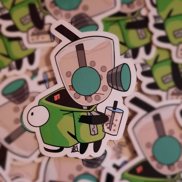 Invader Zim Sticker Vinyl Etsy
