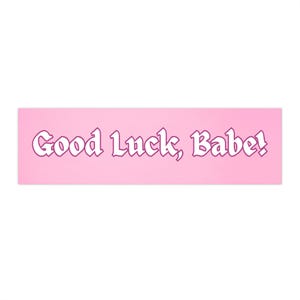 Good Luck Babe! Bumper Sticker, Chappell Roan Car Accessories - Etsy