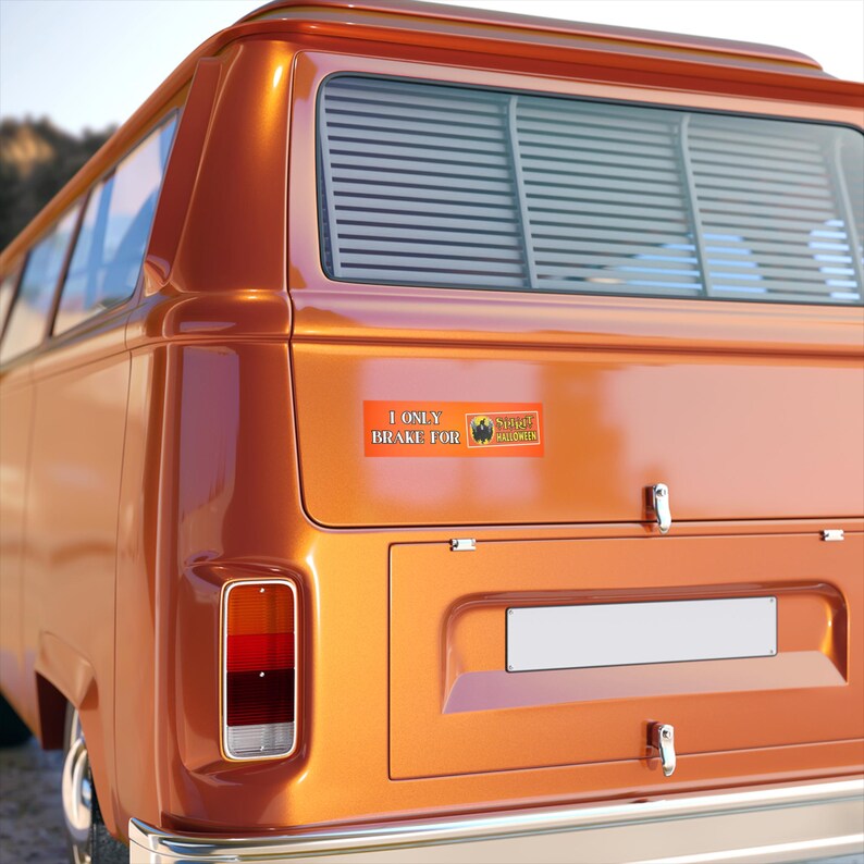 Spirit Halloween Bumper Sticker: Funny Gen Z Car Accessory - Etsy