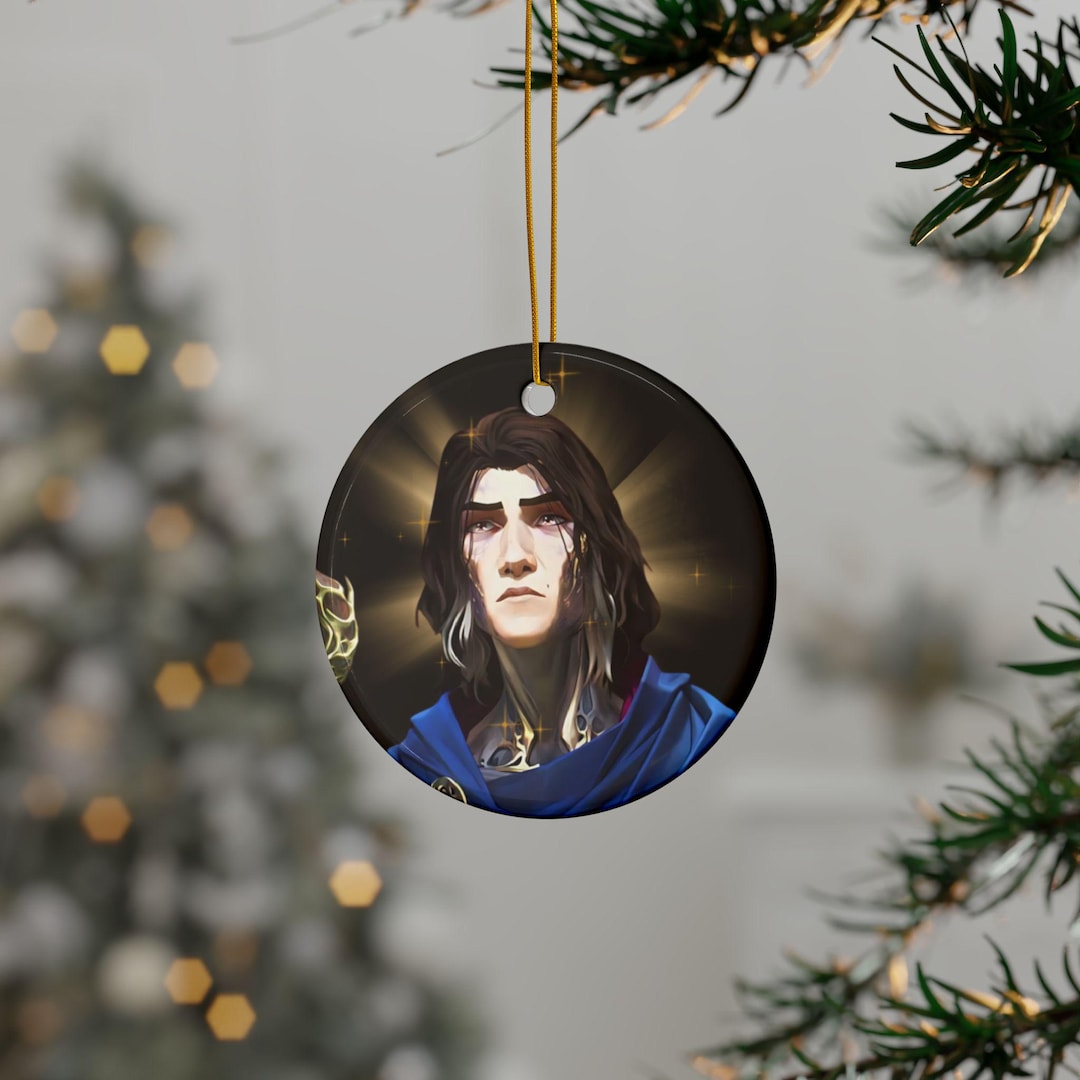 Jesus Viktor Arcane Decorative Ceramic Ornaments, Double-sided, Holiday ...