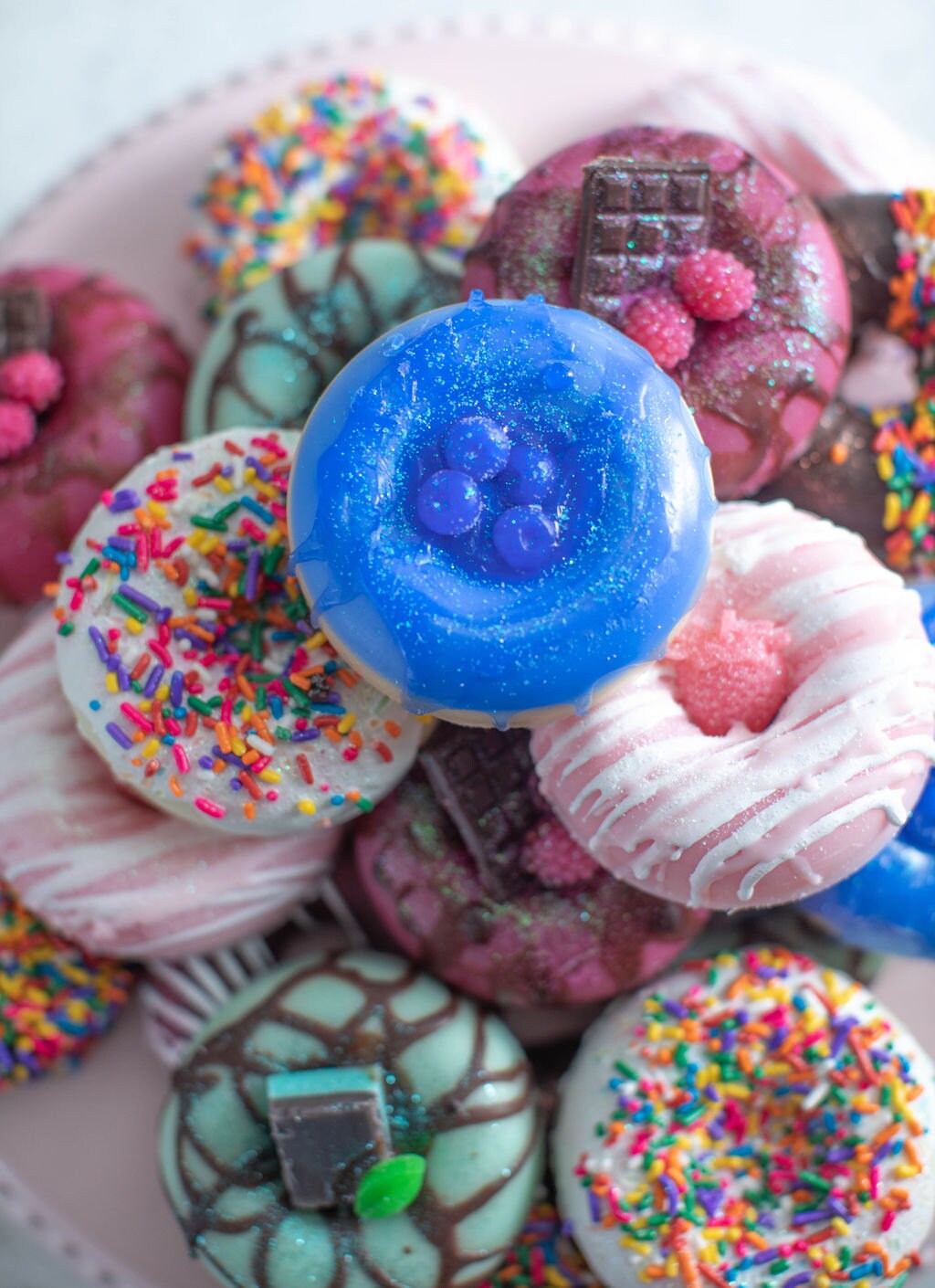Blue Donuts With Sprinkles