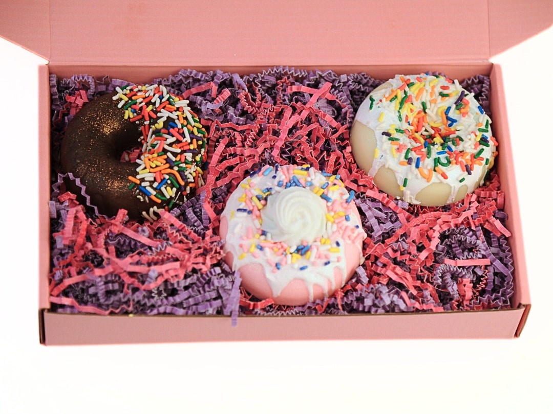 Sprinkled Donut Soap Trio Gift Set: Vegan Novelty Soap - Etsy