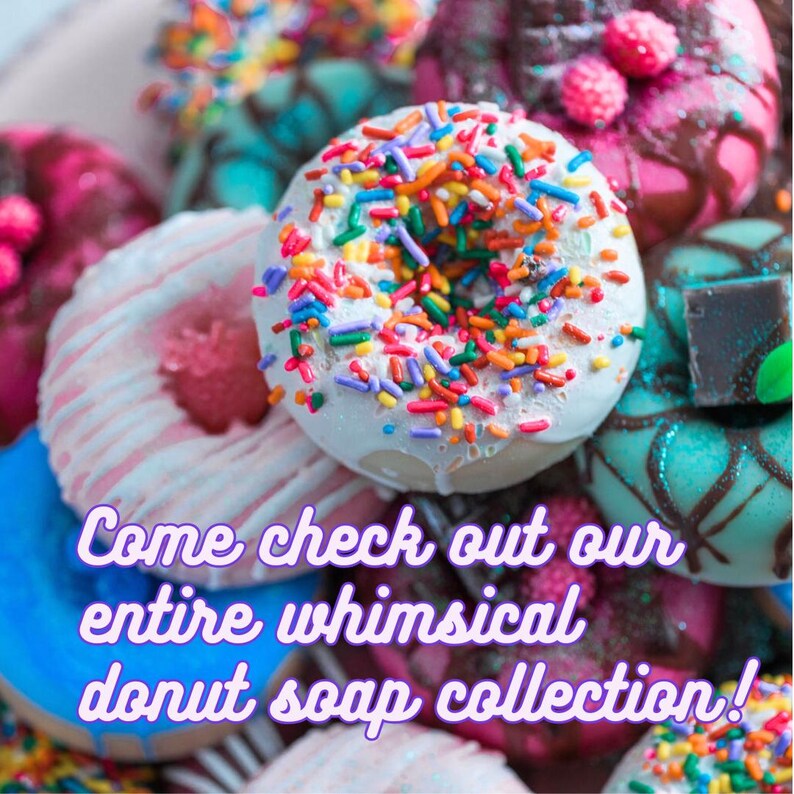 Sprinkled Donut Soap Trio Gift Set: Vegan Novelty Soap - Etsy