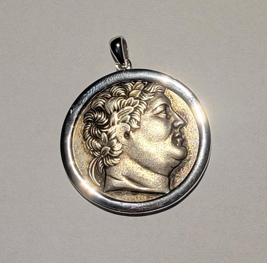 Ancient Greek Pergamon Attalos I Coin Pendant - Etsy