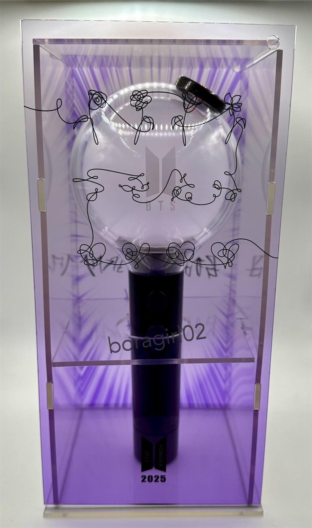 BTS Army Bomb Lightstick Acrylic Display Case Holder Stand - Etsy