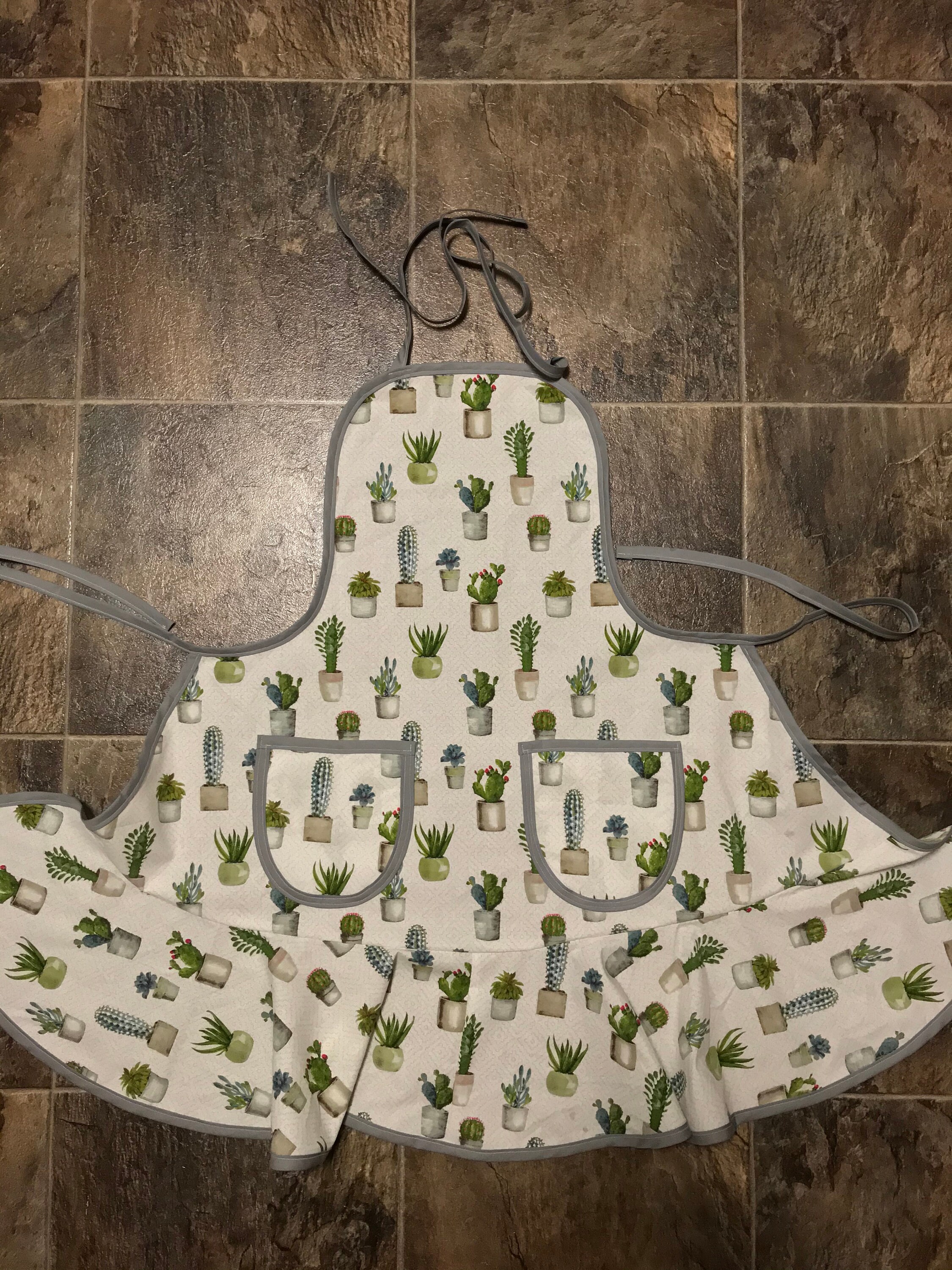 Retro Ruffle Cotton Apron multiple Designs - Etsy