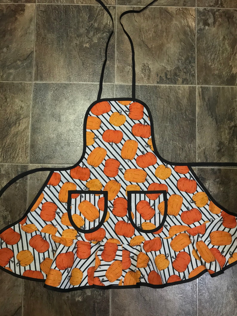 Retro Ruffle Cotton Apron multiple Designs - Etsy