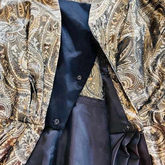 Vintage 80s Cattiva Gold Lame Top With Shoulder Pads Size 12 - Etsy