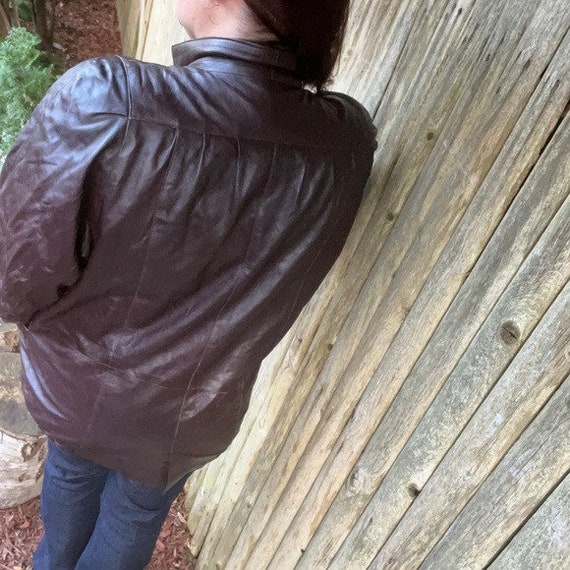 Pera Pelle Vintage soft brown leather jacket size 42 - Gem
