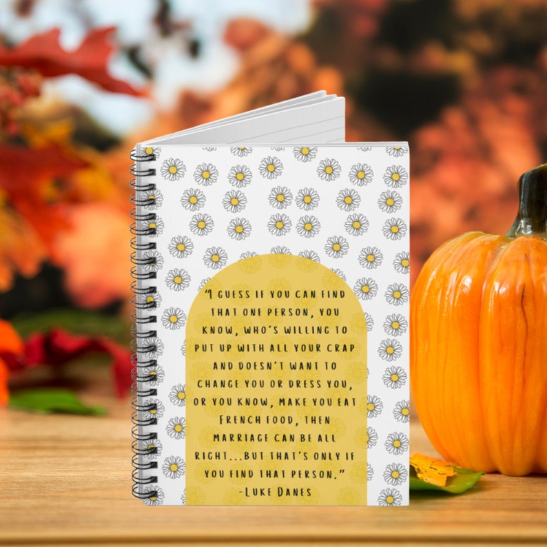 Gilmore Girls Quote Spiral Notebook Ruled Line, Luke Danes Quote ...