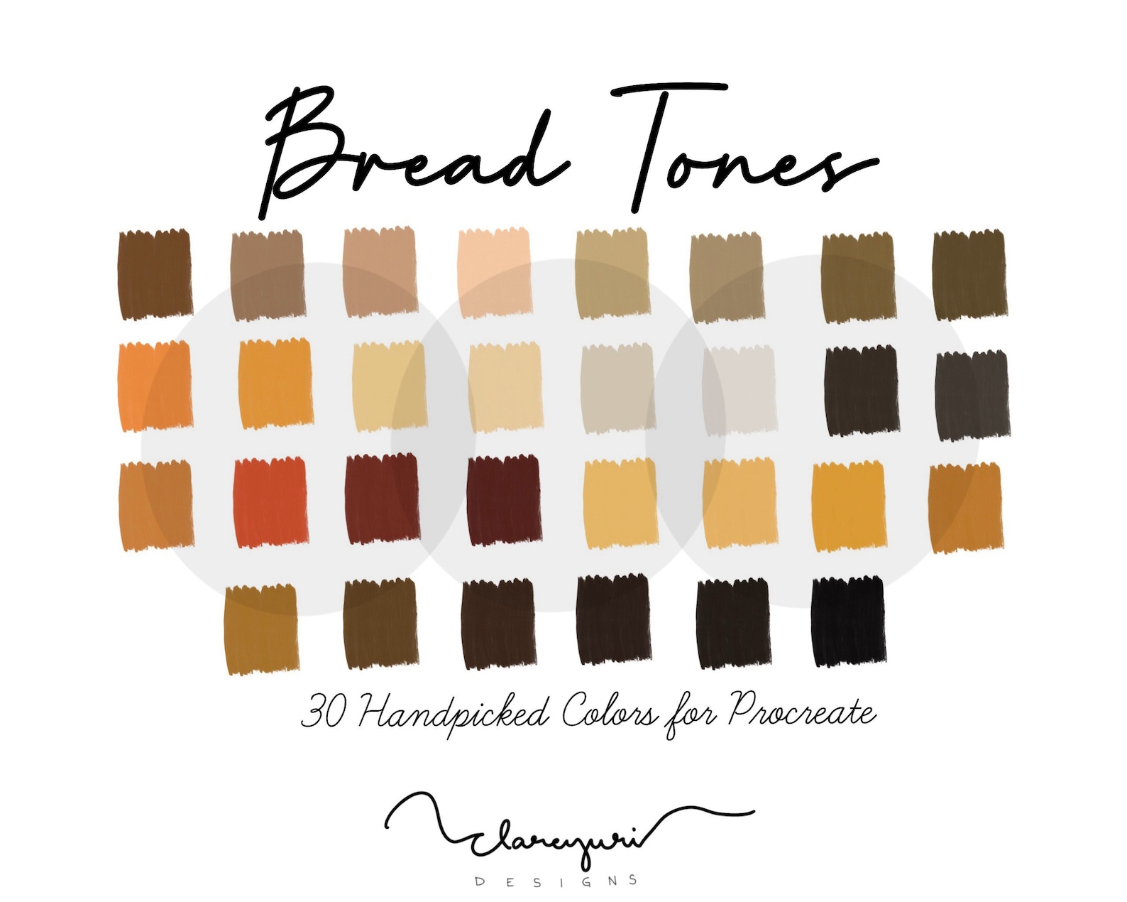 Paleta de tonos de pan Paleta de colores Procreate Muestra - Etsy México