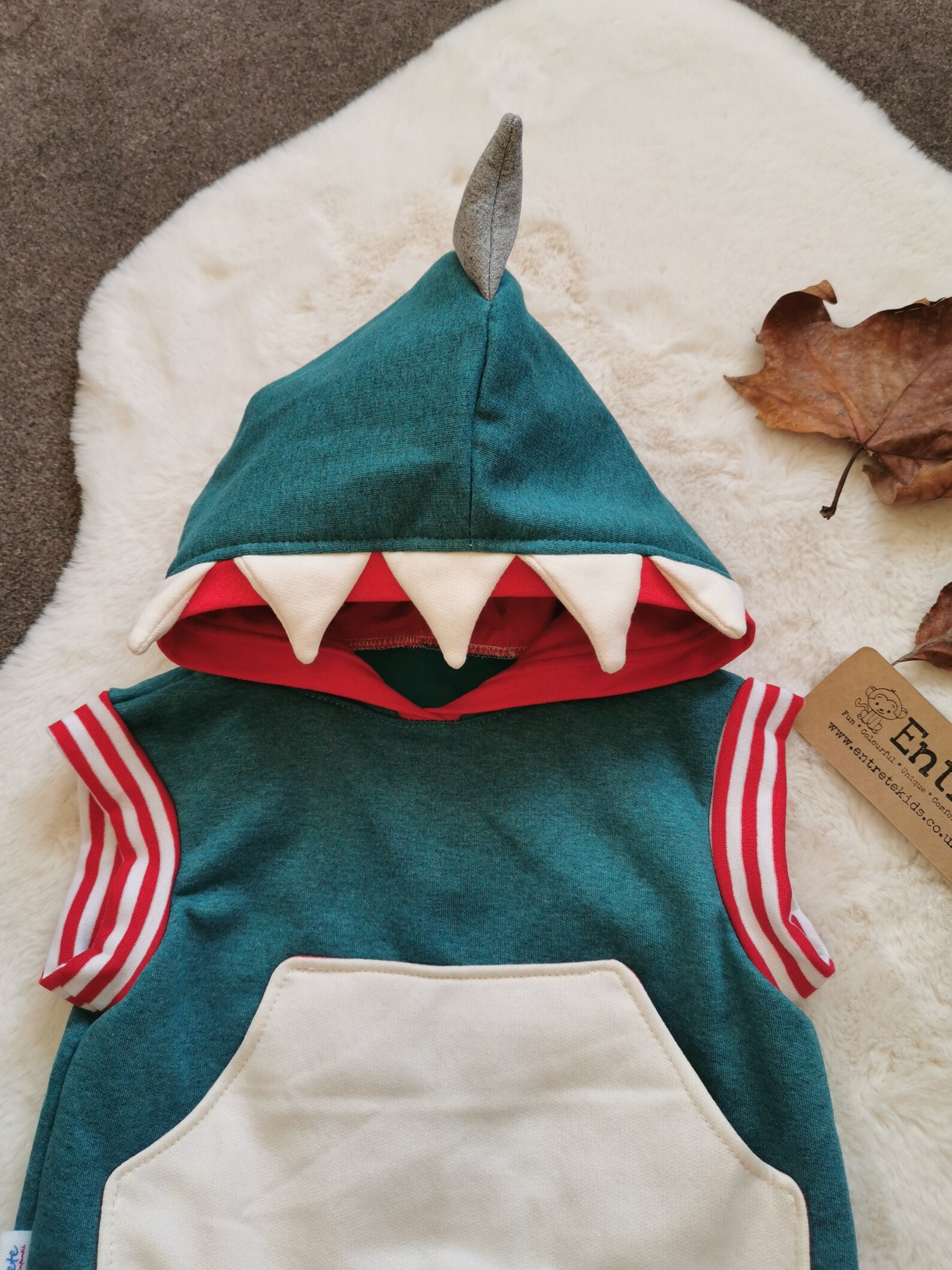 Shark Hooded Jumper | Kids Shark Hoodie | Boys Jumper | Sweatshirt ...