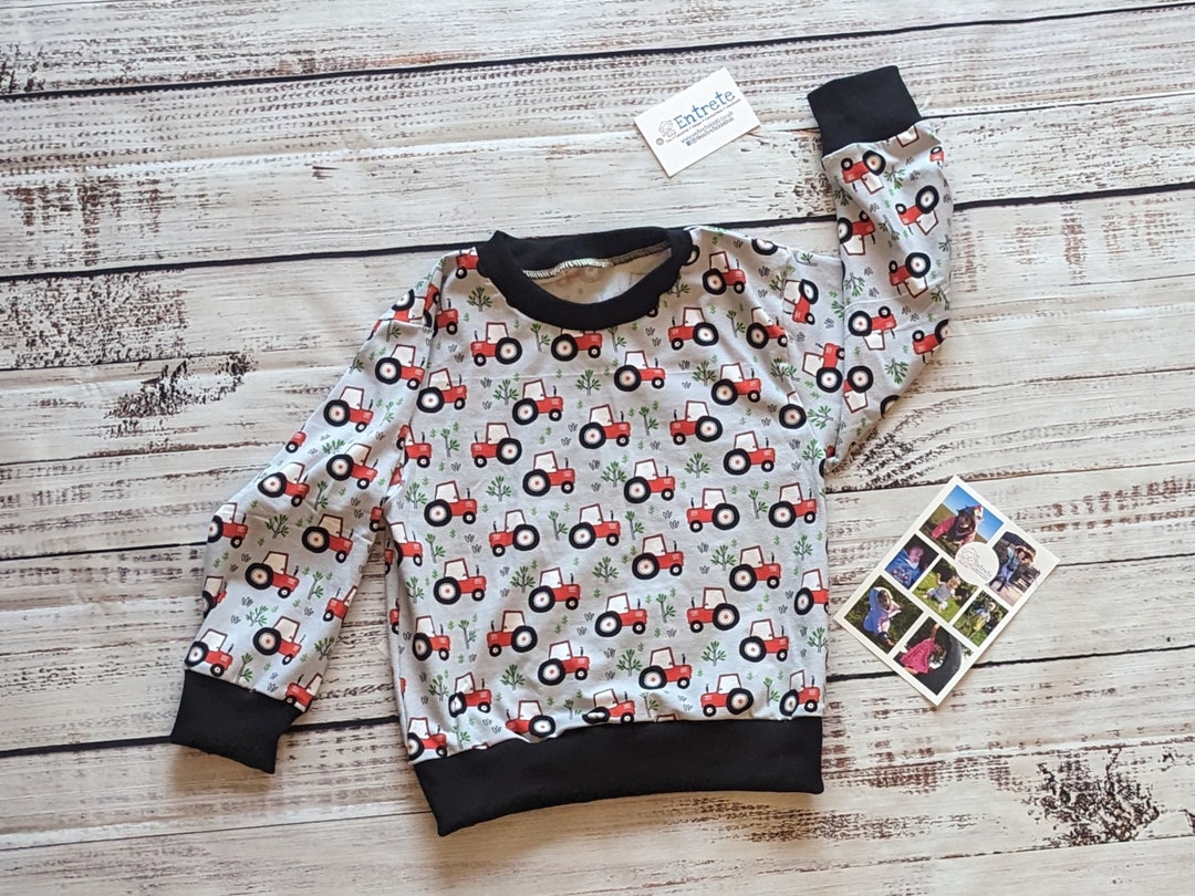 Red Tractors Sweatshirt | Farm Tractors Top | Unisex Kids Pullover ...
