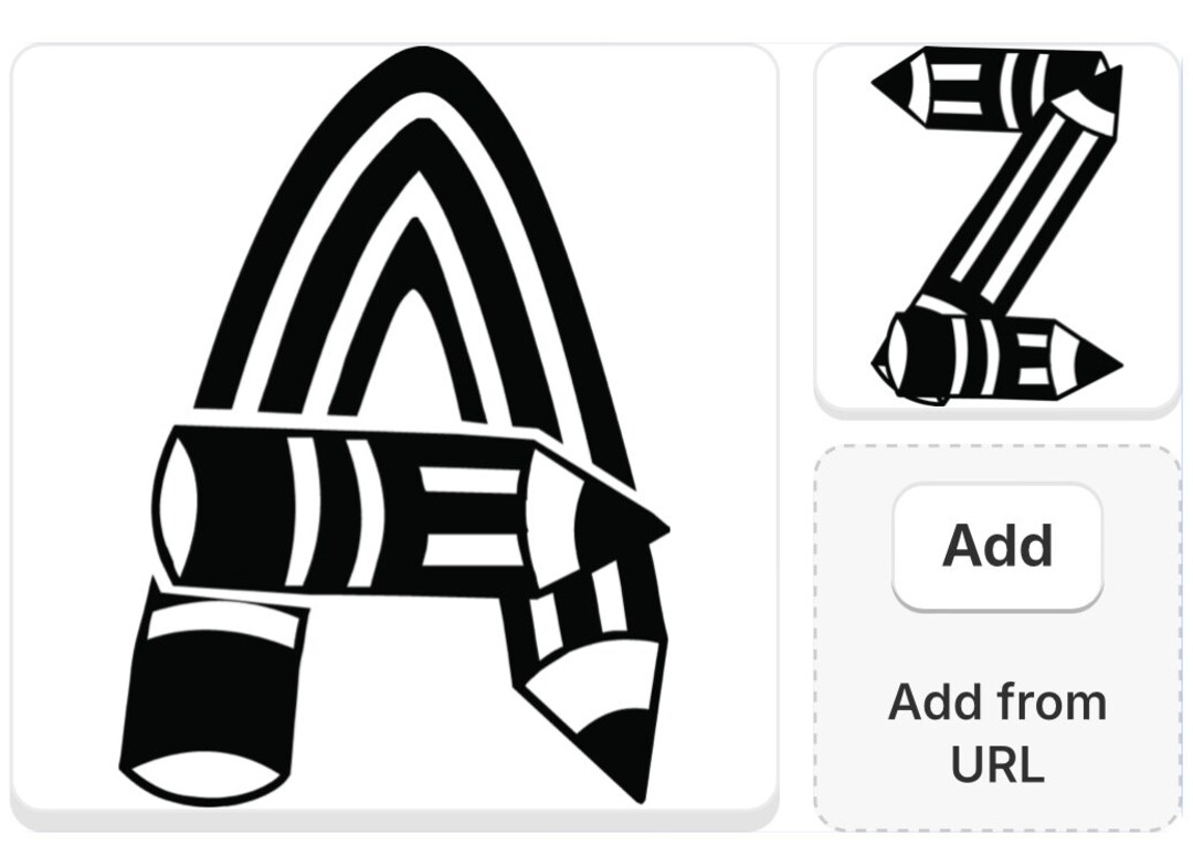 Alphabet in the Shape of Pencils, SVG PNG Bundle - Etsy