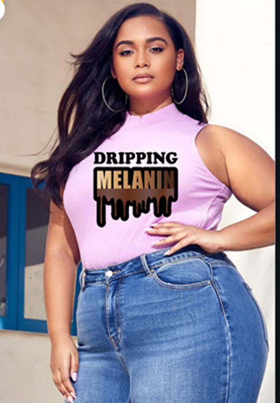 Dripping Melanin SVG and PNG - Etsy