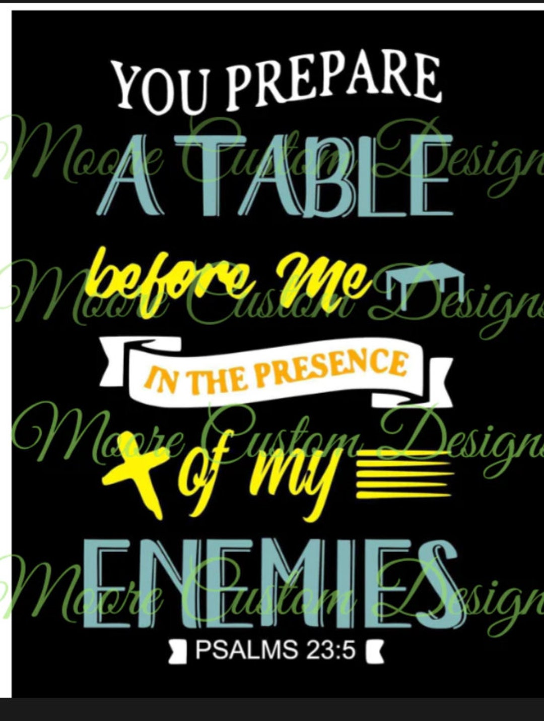 You Prepare a Table Before Me, Svg PNG - Etsy