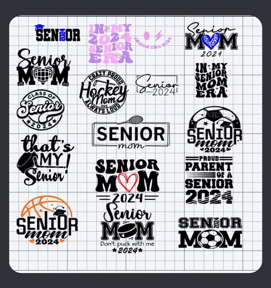 Senior 24 MEGA BUNDLE Svg and Png Files Included - Etsy