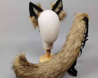 Brown wolf tail - Etsy Nederland