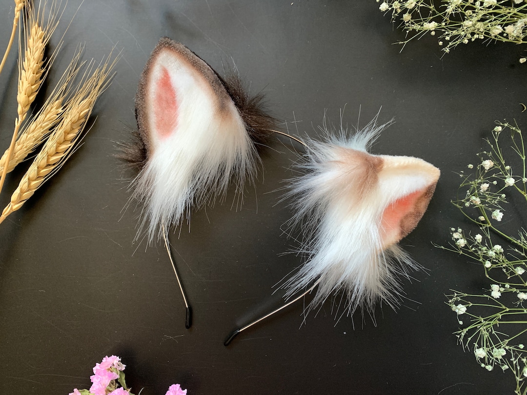 2.36/6cm Realistic Cat Ears Headband,kitten Ears,cosplay Cat,animal ...