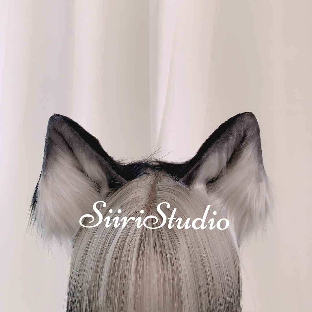 Black Wolf Ears Headbandwolf Ears Cosplayblack Animal - Etsy