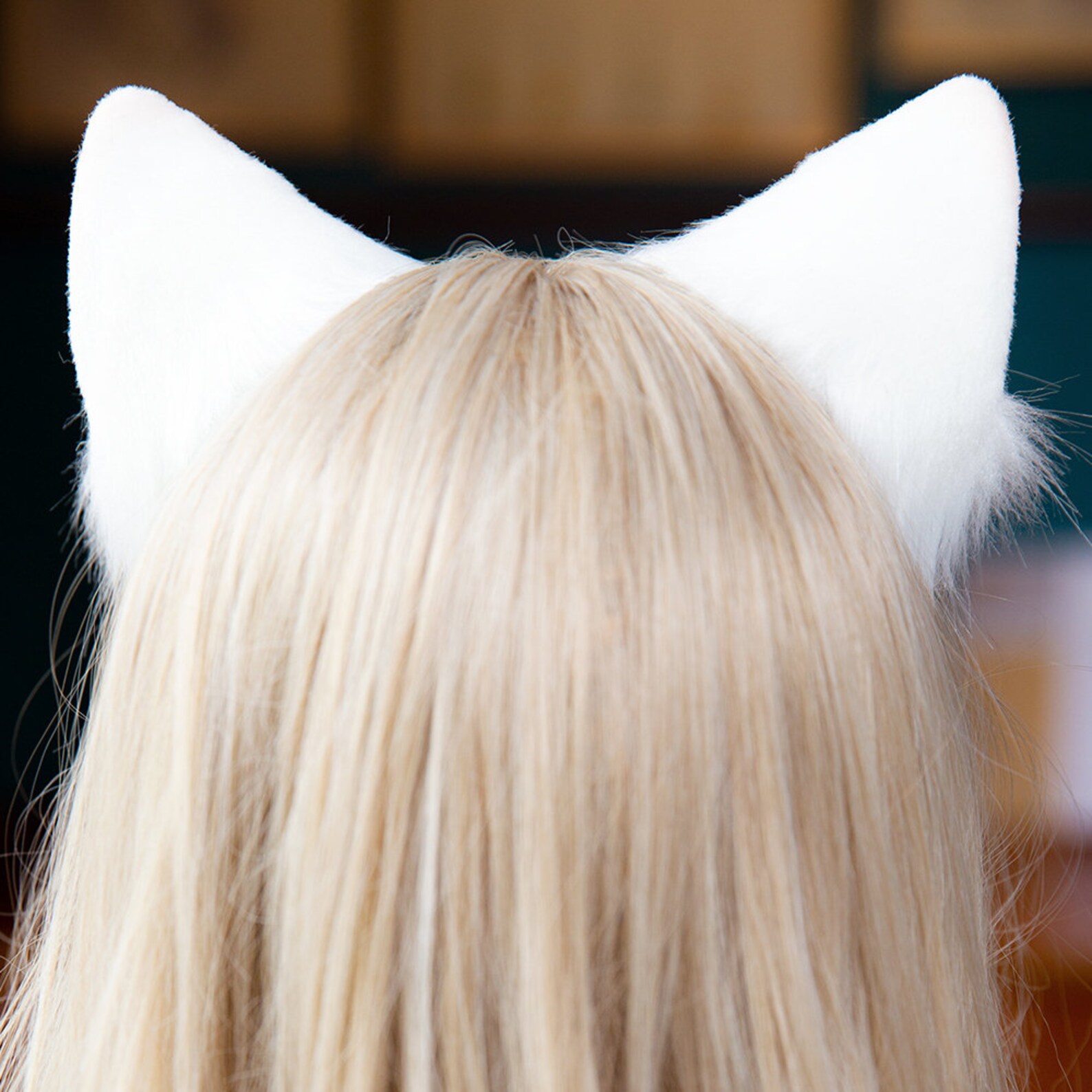 White Cat Earsrealistic White Kitten Earslolita Cospalyfaux - Etsy