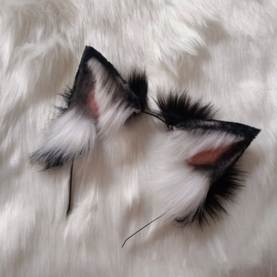 Black Cat Ears and Tailkitten Ears and Tailneko Ears and - Etsy