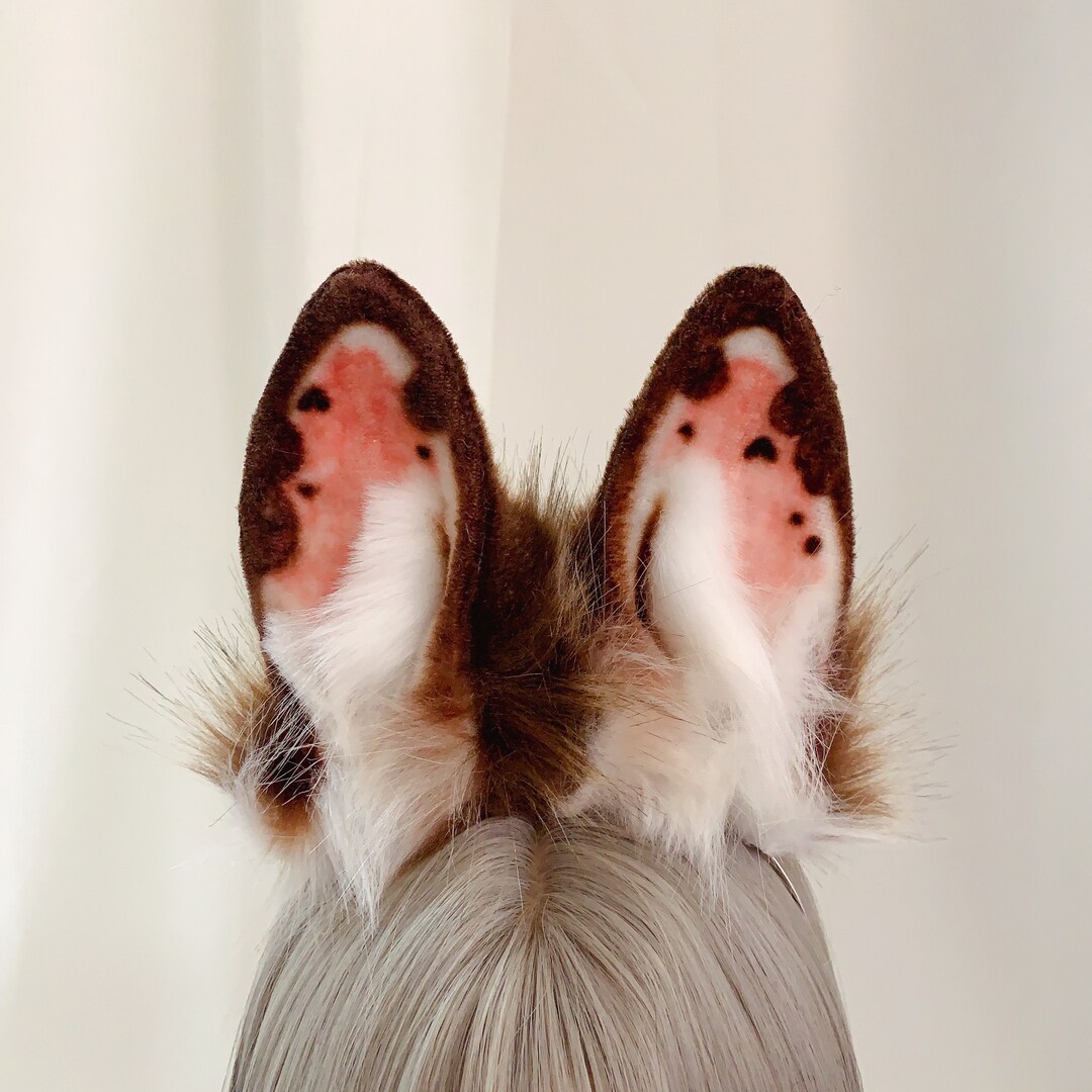 Dark Brown Bunny Ears Headbandkawaii Rabbit Ears Cosplay - Etsy