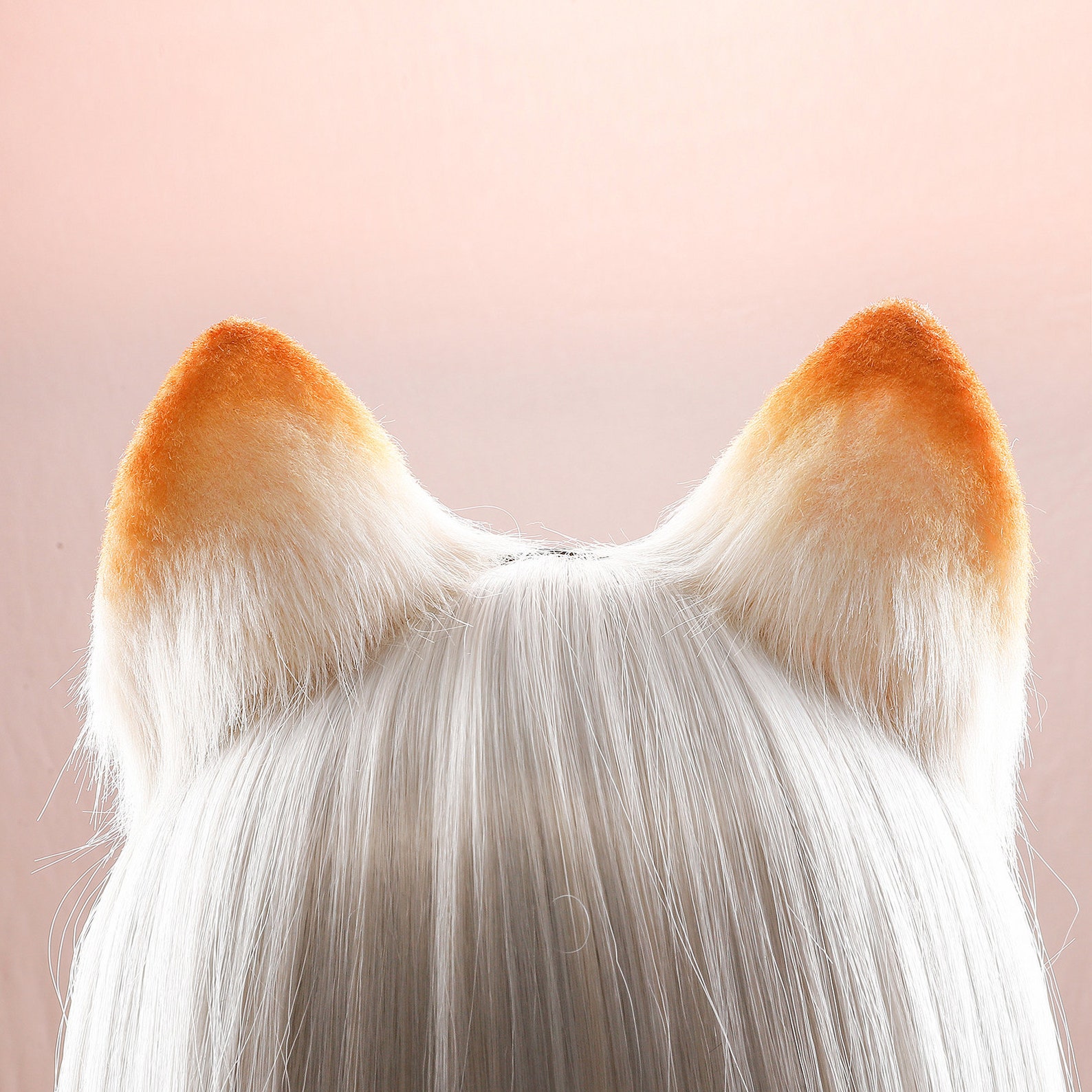 Cute Orange Hamster Ear Headbandorange Neko Ears - Etsy