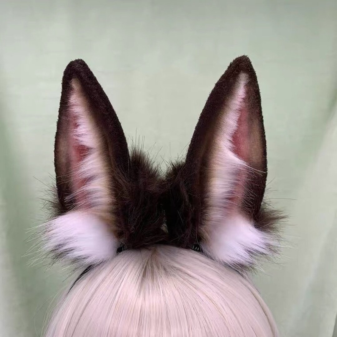 Bunny Ears Headband,realistic Animal Ears,cosplay Ears,brown Ears ...