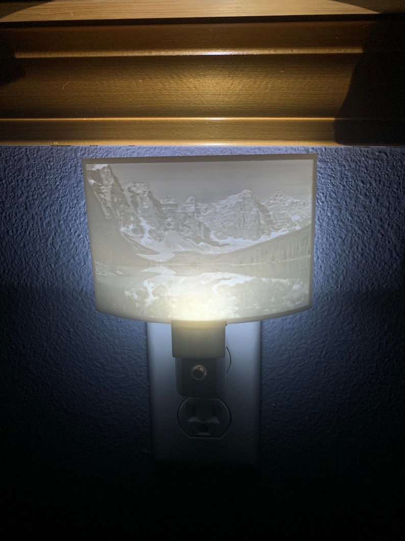 Night Light Custom 3D Printed Lithophane | Etsy