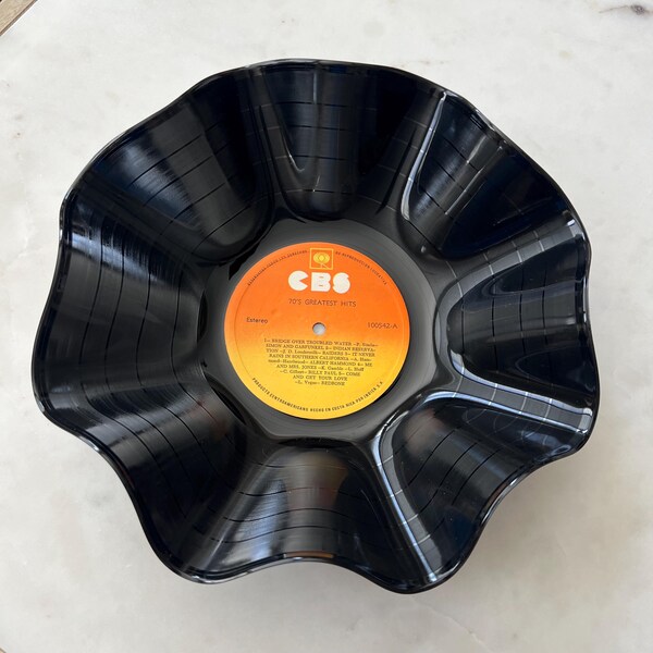 Vinyl Record Bowl - Etsy