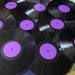 Vinyl Records With Purple Semi-gloss Labels for Arts & Crafts, Wall ...