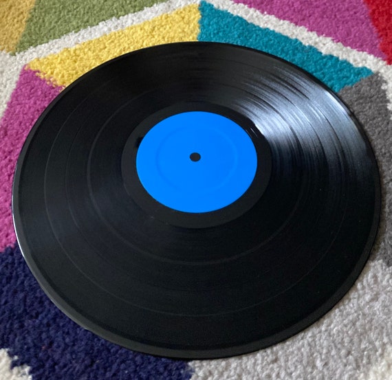 Vinyl Records With Blue Semi-gloss Labels for Arts & Crafts - Etsy