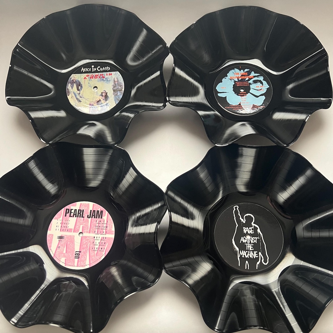 Record Bowls - 90’s Rock, Grunge - Retro Music Collectibles, Vinyl ...