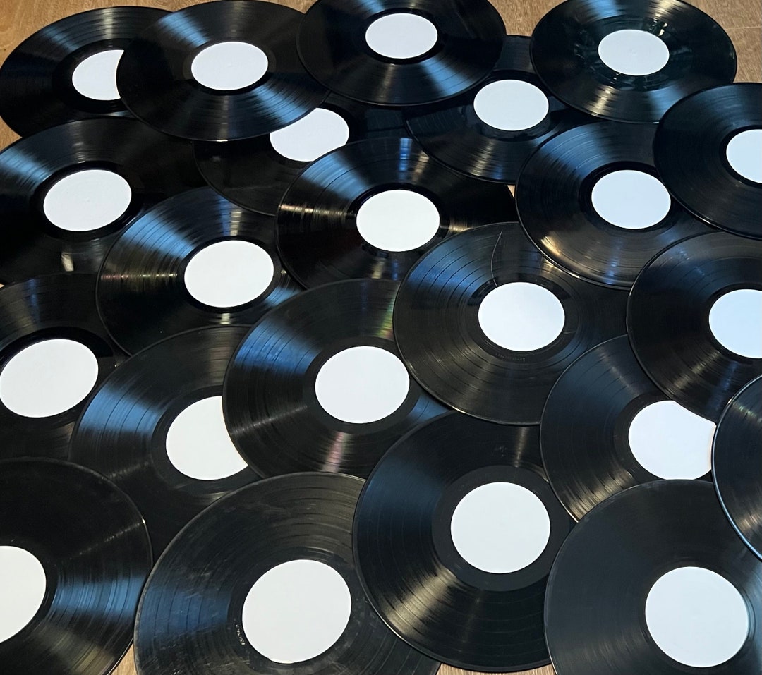 Vinyl Records With White Matte Labels - Crafting, Decor, or Wedding ...