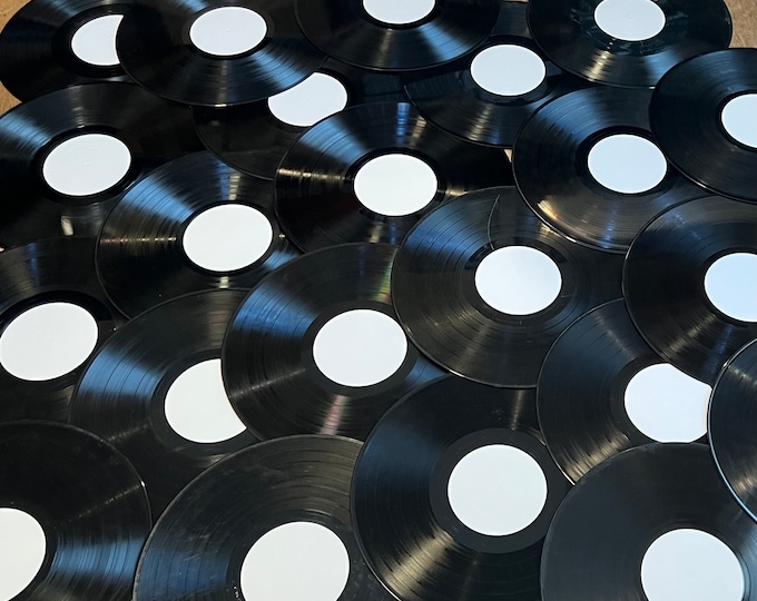 12" Random Used Vinyl Record Albums WITHOUT Jackets for Crafting ...