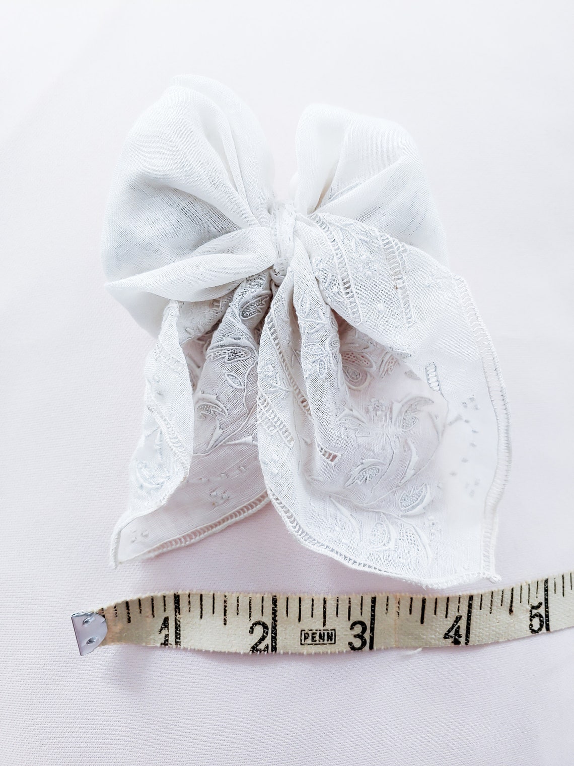 CUSTOM Handmade Handkerchief Hair Bow Clip you Provide Handkerchief ...