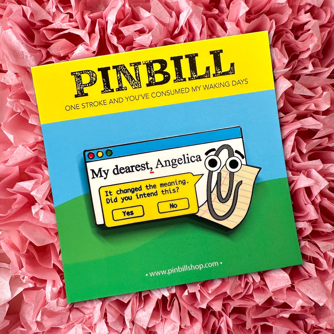 Clippy Helps Hamilton Enamel Pin - Etsy