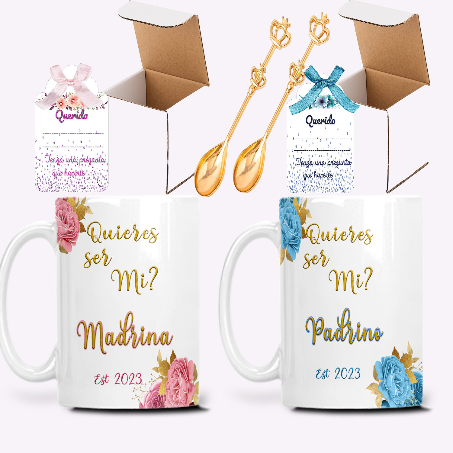 Propuesta Para Padrinos,quieren Ser Mis Padrinos De Bautizo, Godparents ...