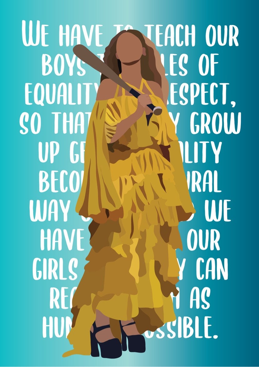 Beyoncé: Female Empowerment Quote digital print | Etsy