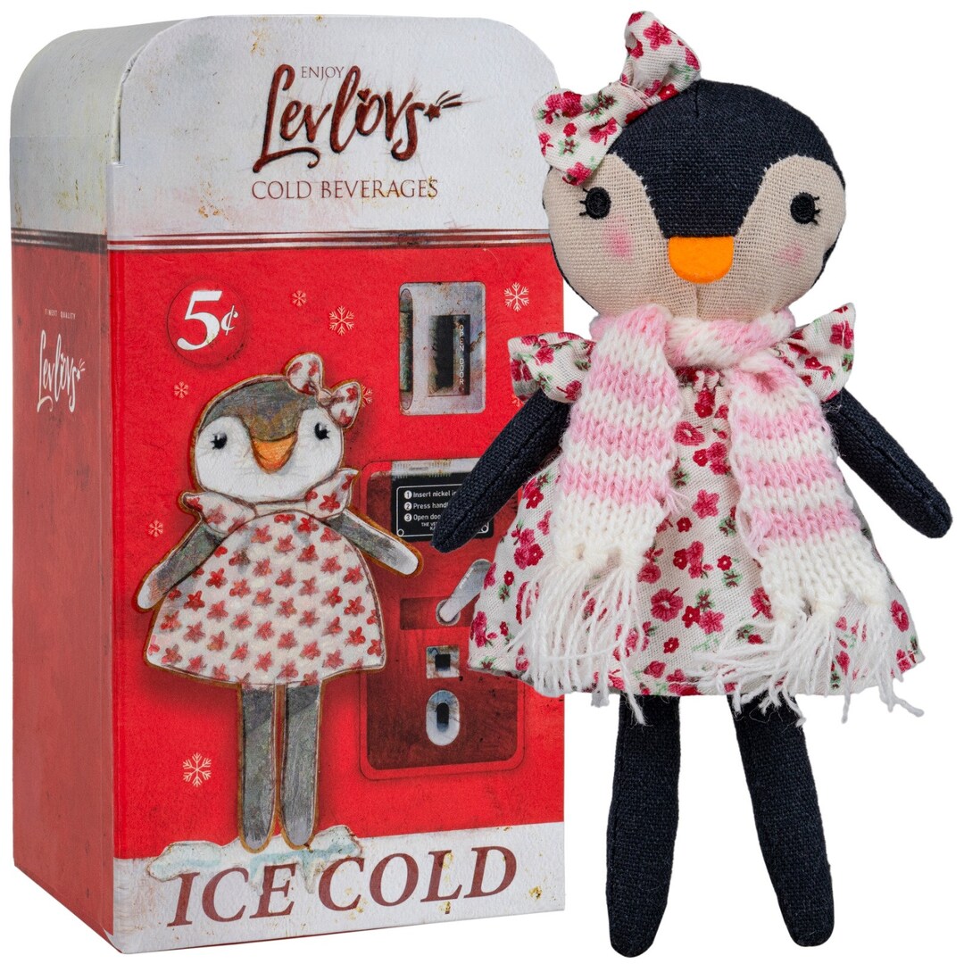 Mouse Family Dolls Penguin Plush Toy Set for Children Holiday Gift Box ...